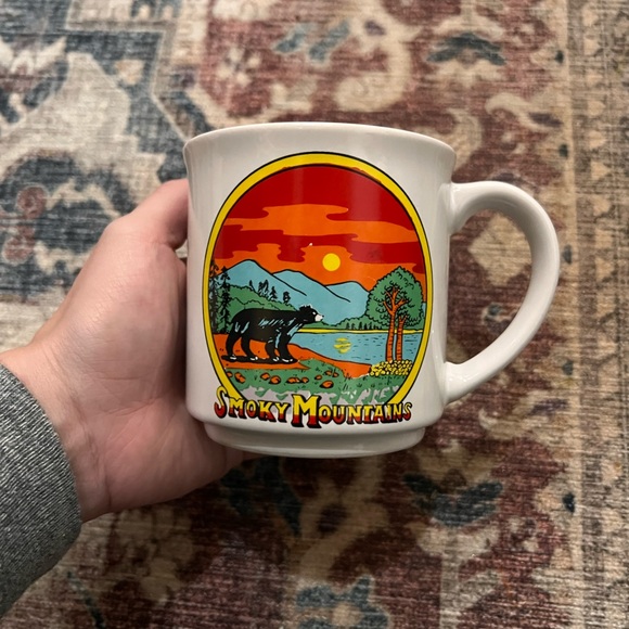 Kitchen | Vintage Style Coffee Cup Smoky Mountains Cabin Mug | Poshmark